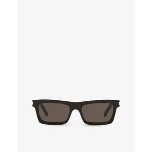 Saint Laurent Saint Laurent SL 461 Betty Rectangle-Frame Sunglasses Black