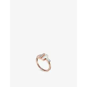 Tiffany & Co. T 18ct Mother-of-pearl And Diamond Ring - Rose Gold
