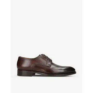 Magnanni Flex Leather Derby Shoes - Brown