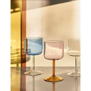 HAY Tinted Borosilicate-glass Wine Glasses Set Of Two - One-color