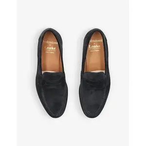 LOAKE Imperial Strap Suede Loafers