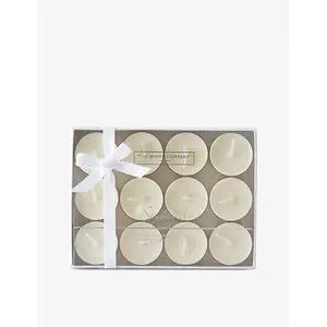 THE WHITE COMPANY Seychelles Scented Tea Lights Set Of 12 - None/clear