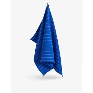HAY Canteen Striped Cotton Tea Towel - Blue Pinstripe