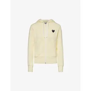 Play Comme Des Garcon Comme Des Garçons Play Big Heart Logo Hoody - Ivory
