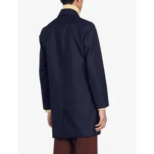 Sandro Collared Waterproof Shell Coat - Bleus