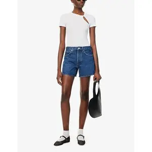AGOLDE Parker High-rise Denim Shorts - Enamour