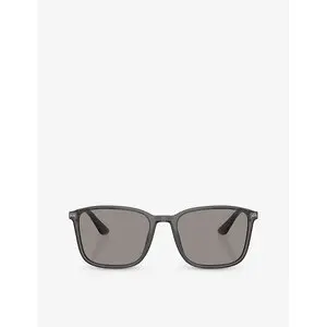 Giorgio Armani Ar8197 Square-frame Sunglasses - Grey