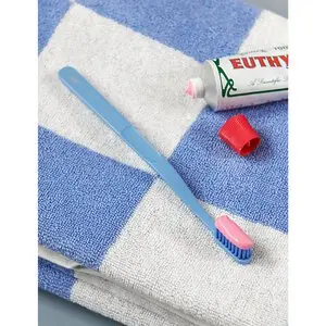 HAY Tann Branded Plastic Toothbrush - Blue