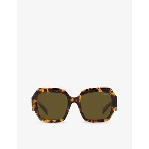 Prada Pr 28zs Square-frame Sunglasses - Green