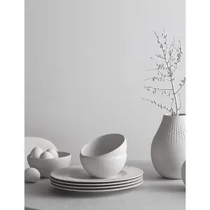 VILLEROY & BOCH Manufacture Blanc Porcelain Salad Plate 22cm - White