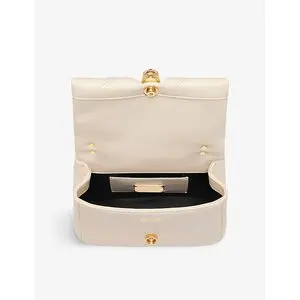 BVLGARI Serpenti Maxi Cabochon Small Cross-body Bag - White