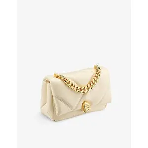 BVLGARI Serpenti Maxi Cabochon Small Cross-body Bag - White