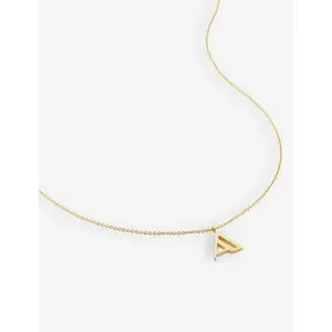Monica Vinader Letter Pendant Necklace - Gold