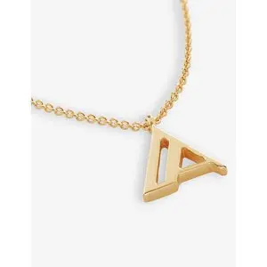 Monica Vinader Letter Pendant Necklace - Gold