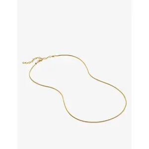 Monica Vinader Thin Snake Vermeil Necklace - Yellow Gold