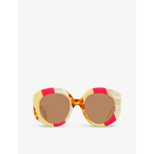 Gucci Gg1308s Round-frame Sunglasses - Brown
