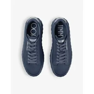 JIMMY CHOO Diamond Leather Low-top Trainers - V Navy