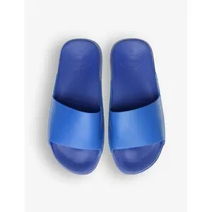 Havaianas Logo-embellished Rubber Slides - Indigo Blue