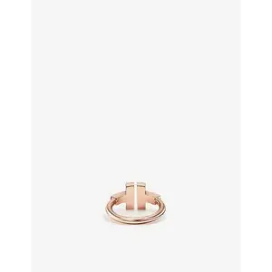 Tiffany & Co. T Square 18ct Rose-gold And Onyx Ring