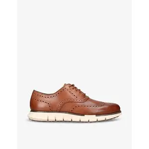 Cole Haan Zerøgrand Wingtip Leather Oxford Shoes - Tan