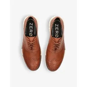 Cole Haan Zerøgrand Wingtip Leather Oxford Shoes - Tan