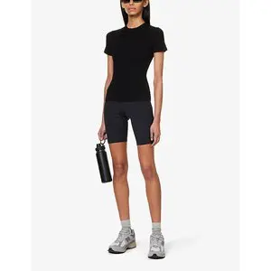 ADANOLA Short-sleeve Longline Jersey Top