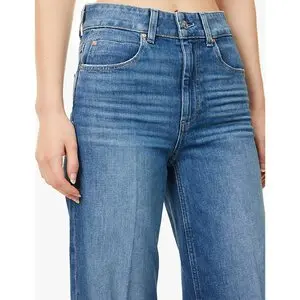 Paige Sasha Wide-leg High-rise Jeans - Stefania Distressed