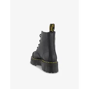 Dr. Martens Sinclair Tonal-stitched Zip-up Leather Ankle Boots - Black Milled