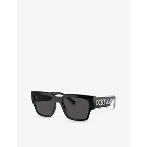 Dolce & Gabbana Dg6184 Square-frame Sunglasses - Black