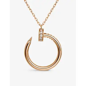 Cartier Juste Un Clou Diamond Pendant Necklace - Rose Gold