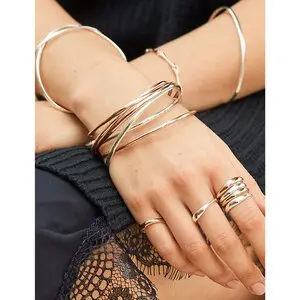 Monica Vinader Nura Reef Stacking Ring - Sterling Silver