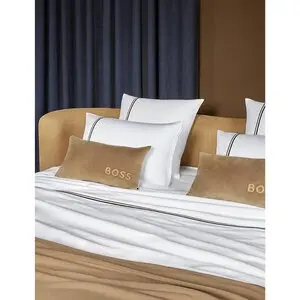 BOSS B-linea Contrast-piping Cotton Duvet Cover