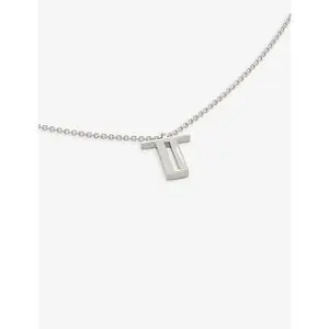 Monica Vinader Letter-charm Pendant Necklace - Sterling Silver