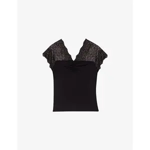 Maje Lace Up Blouses