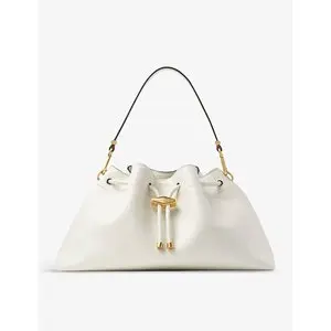 Jimmy Choo Cinch Silver Tone Shoulder Bags