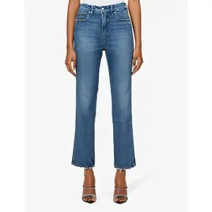 Good American Good Curve Straight-leg High-rise Stretch-denim Jeans