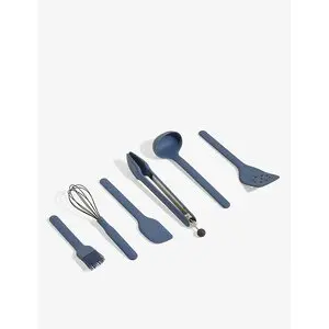 OUR PLACE Essentials Silicone Utensils Set Of Six - Blue