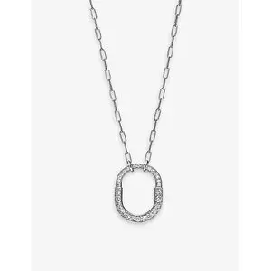 Tiffany & Co. Lock 18ct White-gold Diamond Pendant Necklace - White Gold