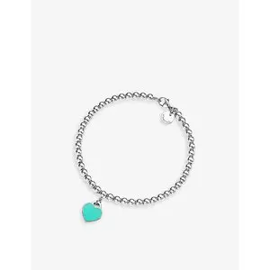 Tiffany & Co. Return To Sterling And Enamel Bracelet - Silver