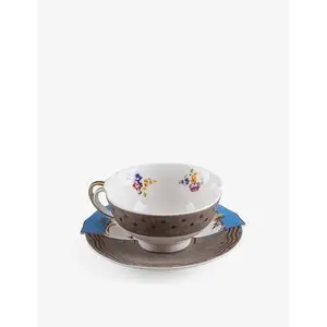 SELETTI Hybrid Kerma Porcelain Teacup And Saucer - One-color