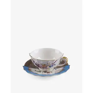 SELETTI Hybrid Kerma Porcelain Teacup And Saucer - One-color
