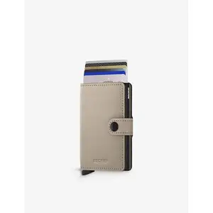 SECRID Miniwallet Leather And Aluminium Wallet - Mm-desert