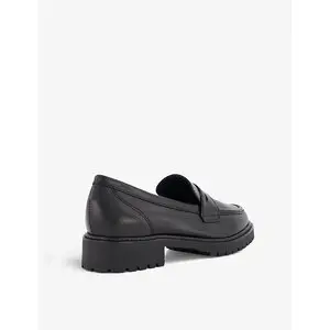DUNE Cleated-sole Leather Penny Loafer