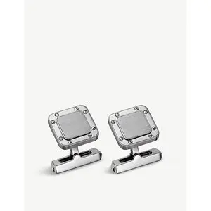 CARTIER Santos De Sterling Silver Cufflinks