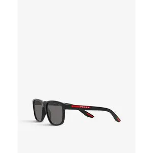 Prada Ps 06ys Pillow-frame Sunglasses - Black