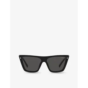 Prada Pr 21zs Butterfly-frame Sunglasses - Black
