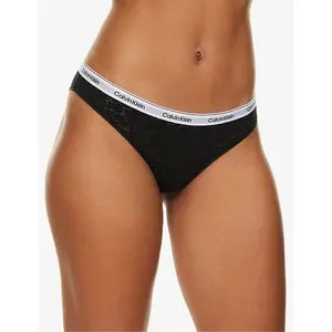 Calvin Klein Modern Logo-embroidered Stretch-lace Briefs