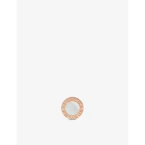 BVLGARI 18ct Mother Of Pearl Stud Earring - Rose Gold