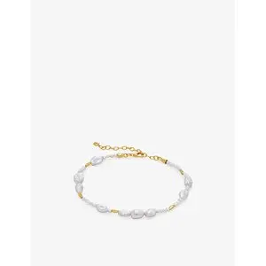 Monica Vinader Scatter Pearl Bracelet - Yellow Gold