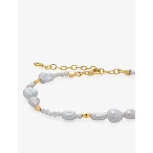 Monica Vinader Scatter Pearl Bracelet - Yellow Gold